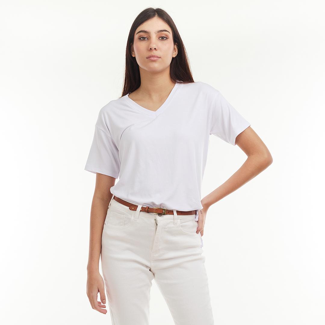 Polo Manga Corta Cuello V – Tela(za)